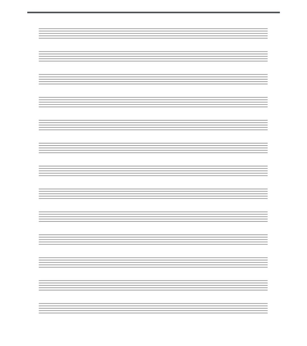 Printable Music Sheets - 80 Blank Printable Music Sheets for Your ...