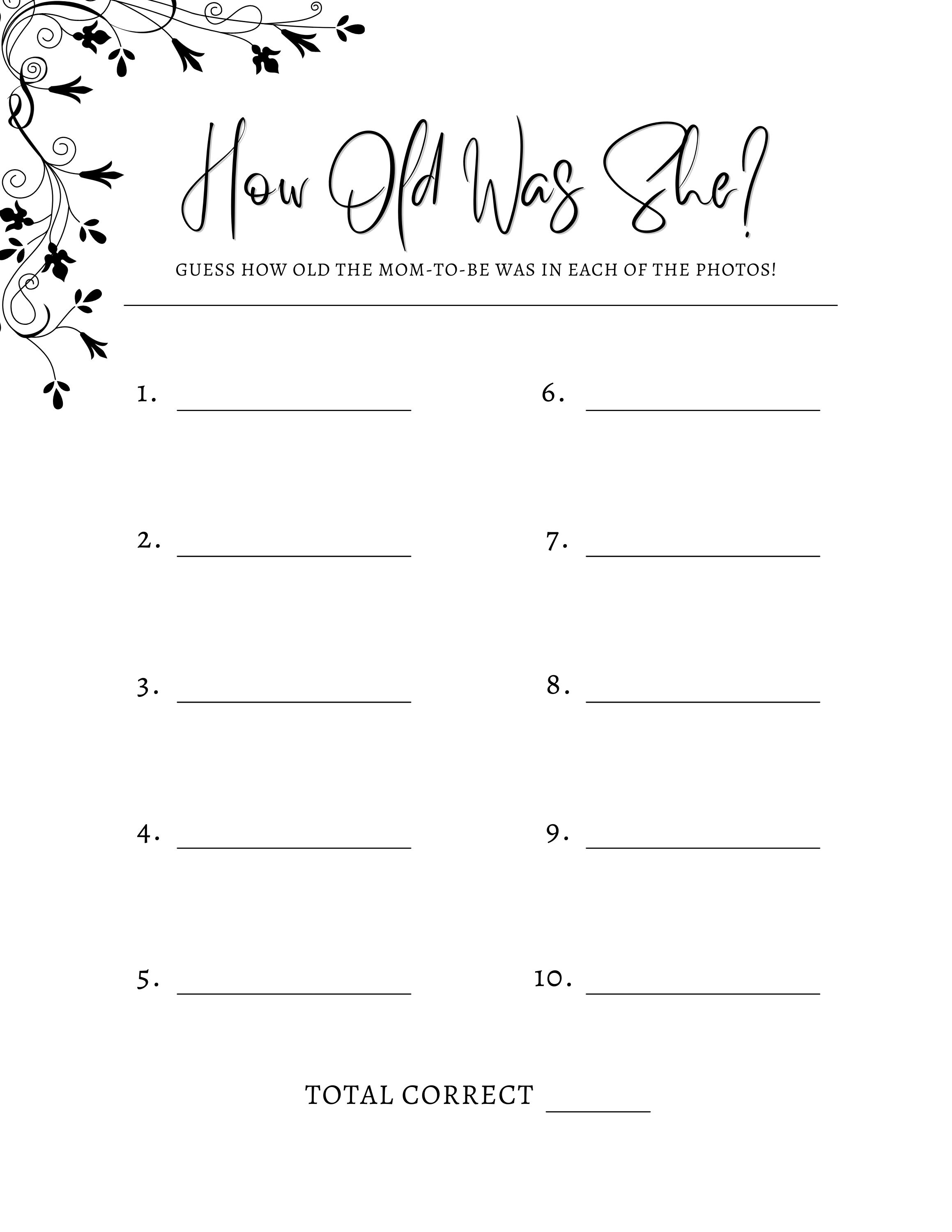 Printable Baby Shower Games Baby Shower Games Bundle Download Baby