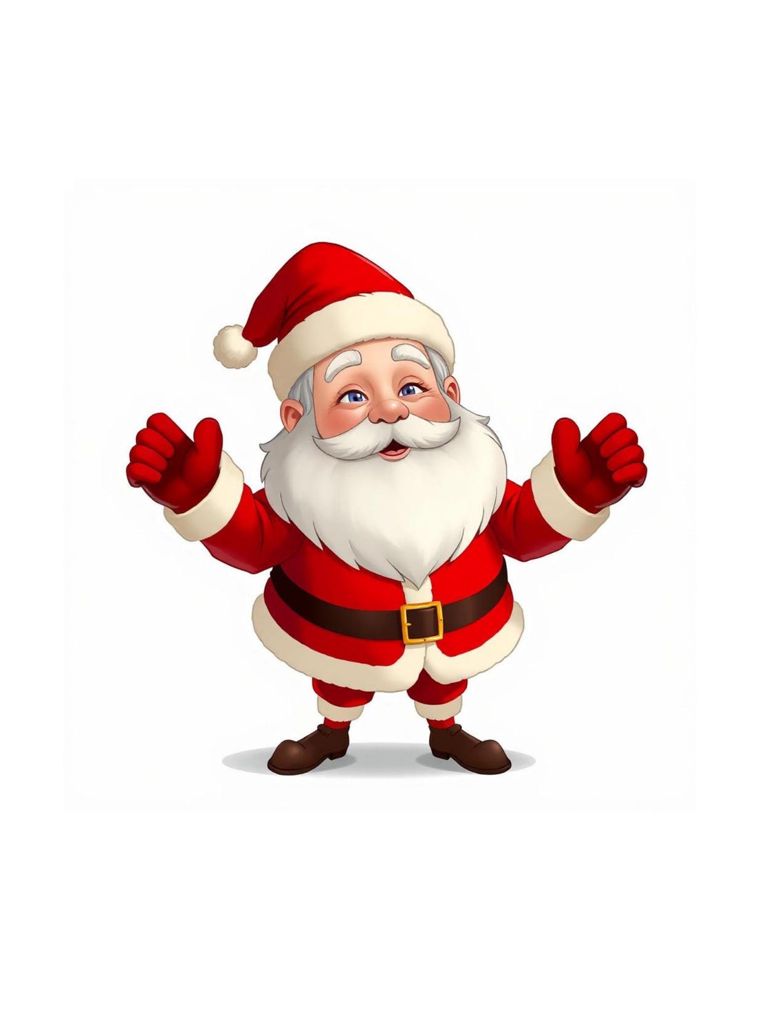 104 Silly Santa Claus Cutouts | Printable Christmas Craft Decorations ...