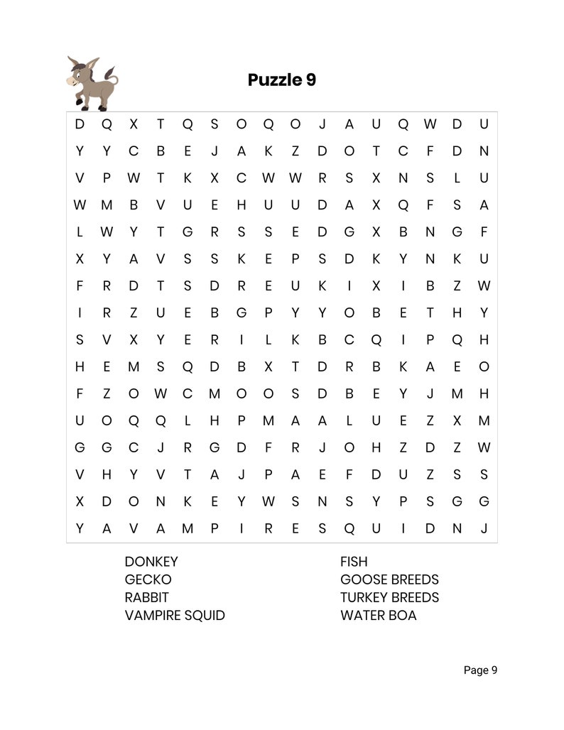60 WORD SEARCH PUZZLES for Adults. Adult Wordsearch Puzzles Etsy - Etsy