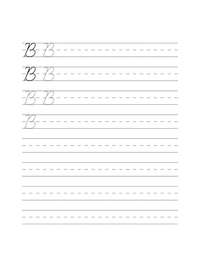 Printable Cursive Worksheets 78 Pages letters and Words - Etsy