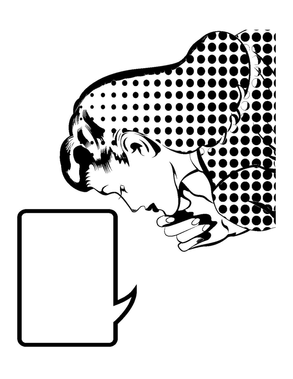 Printable Vintage Comic Book Style Coloring Pages for Adults - Etsy