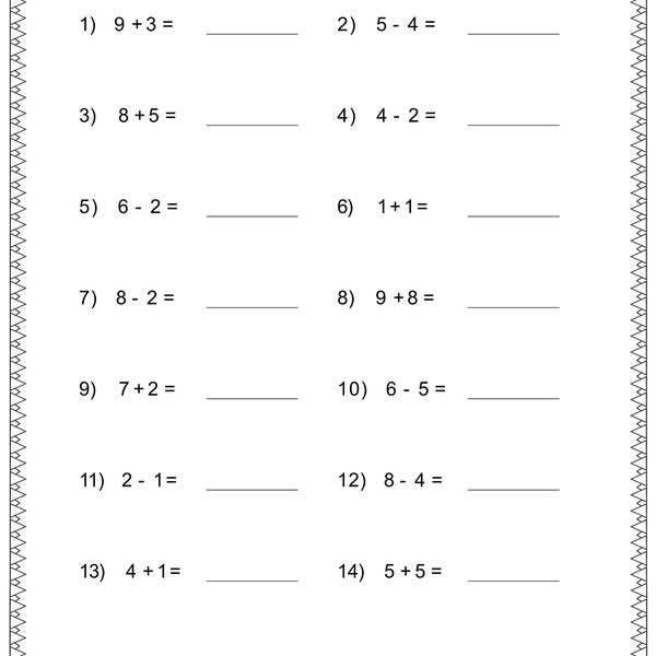 Kids Math Practice - Etsy