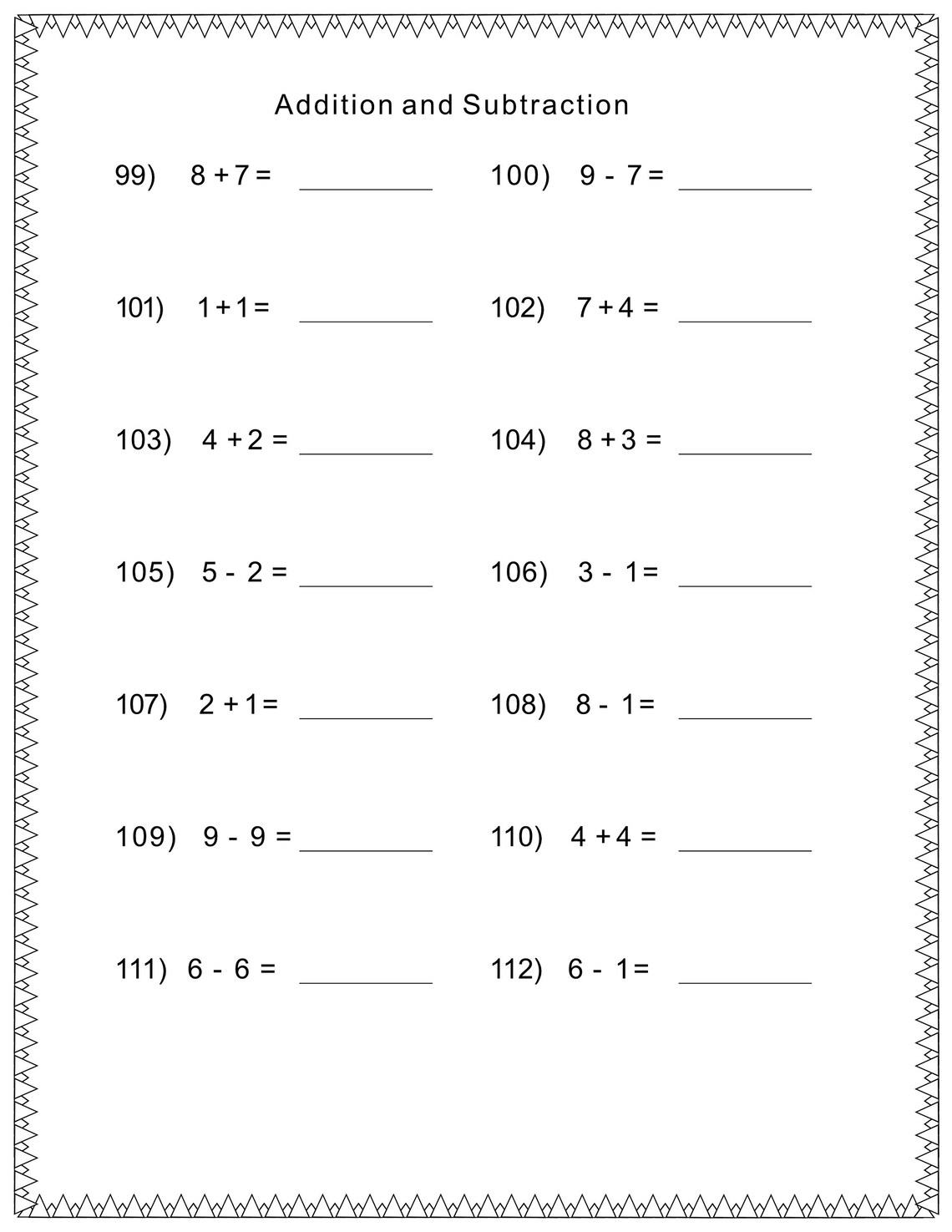 Arithmatic and Subtraction Practice Worksheets for Smart Kids - Etsy