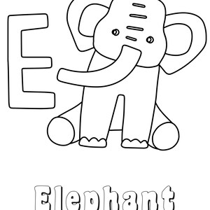 ABC Alphabet Animals Coloring Book Learn Abcs for Kids - Etsy