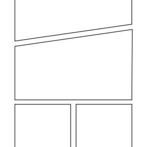 Comic Book Strip Templates Superhero Cartoon Blank Digital Paper ...