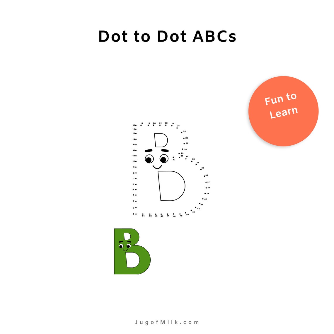 Dot to Dot ABC Printables - Dot to Dot Activities for Learning - Etsy ...