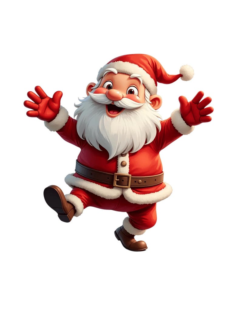 104 Silly Santa Claus Cutouts | Printable Christmas Craft Decorations ...