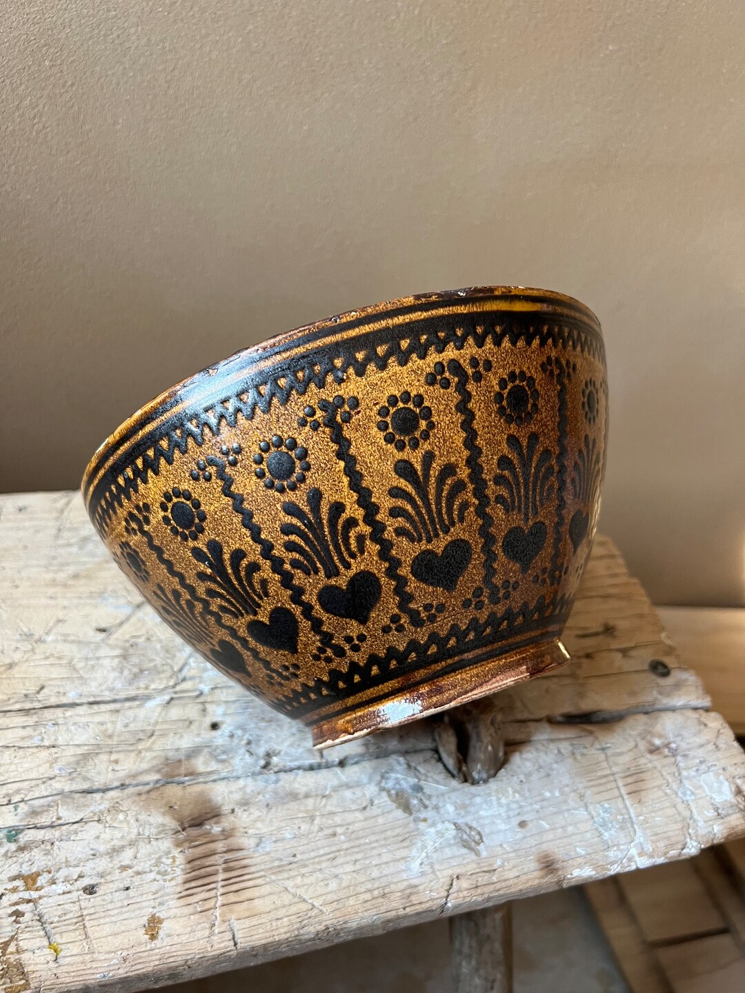 Sweet Bowl With Hearts Made of Stoneware, Ceramic Bowl for Fruit ...