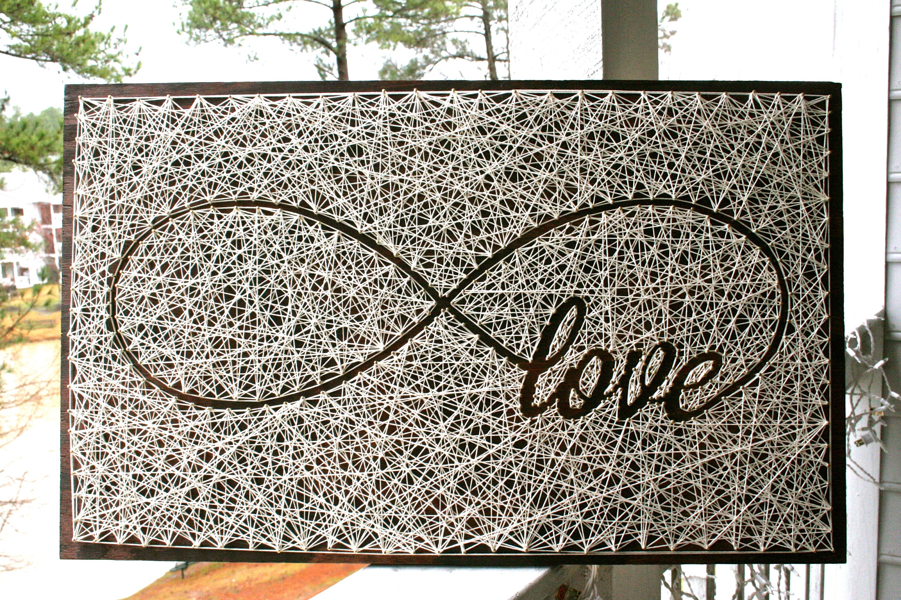 Infinity Love String Art Pattern and Instructions String Art | Etsy