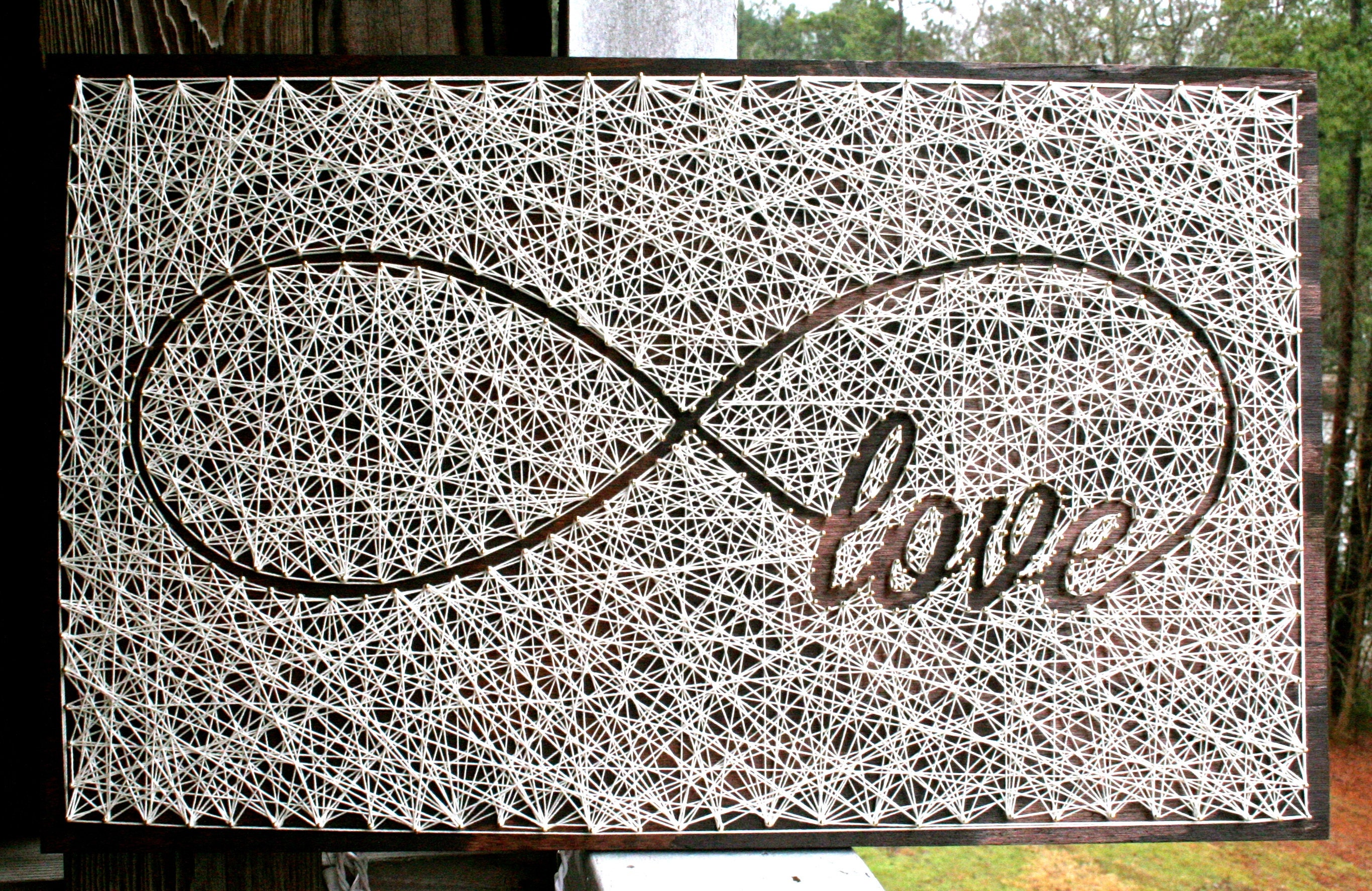 Infinity Love String Art Pattern and Instructions String Art | Etsy