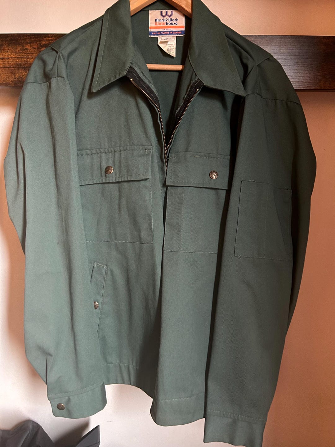 Vintage Mechanic Green Work Jacket - Etsy