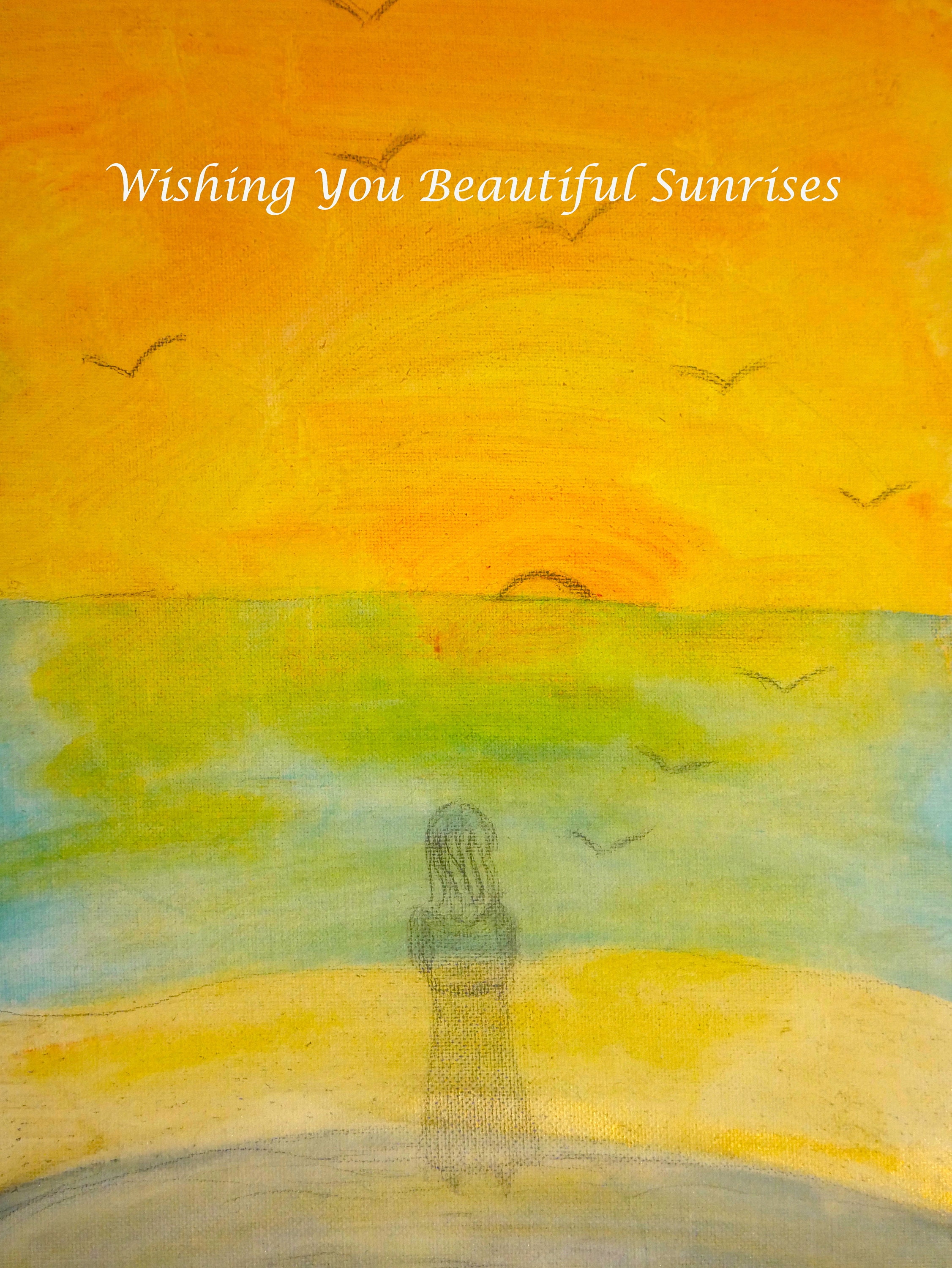 Wishing You Beautiful Sunrises Greeting Cards With Envelopes - Etsy