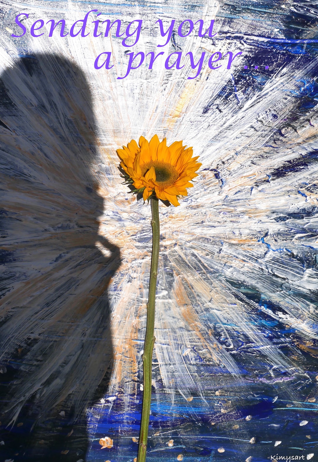 Sending You a Prayer Greeting Card - Etsy