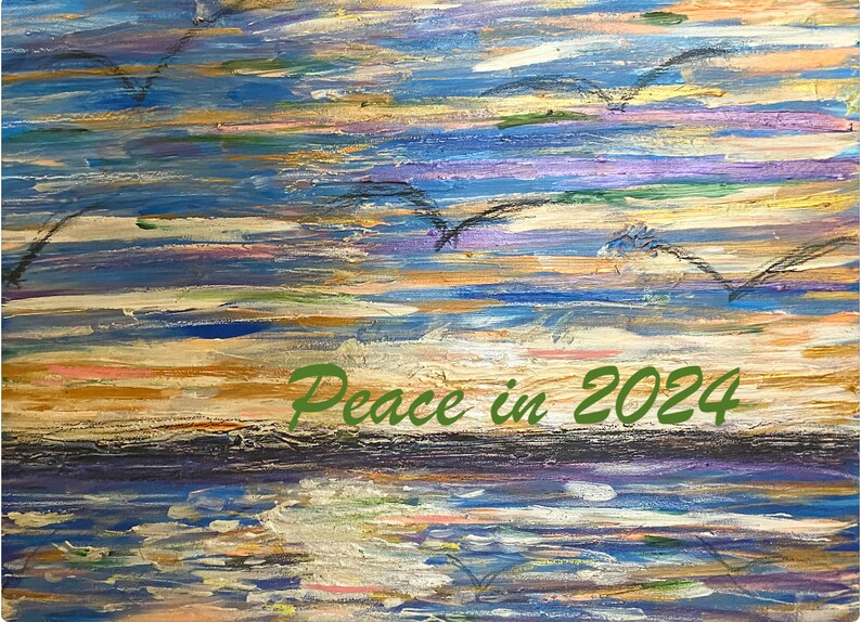 Peace in 2024 Painted Card - Etsy