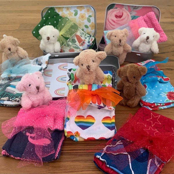 Pocket Teddy Bear - Etsy