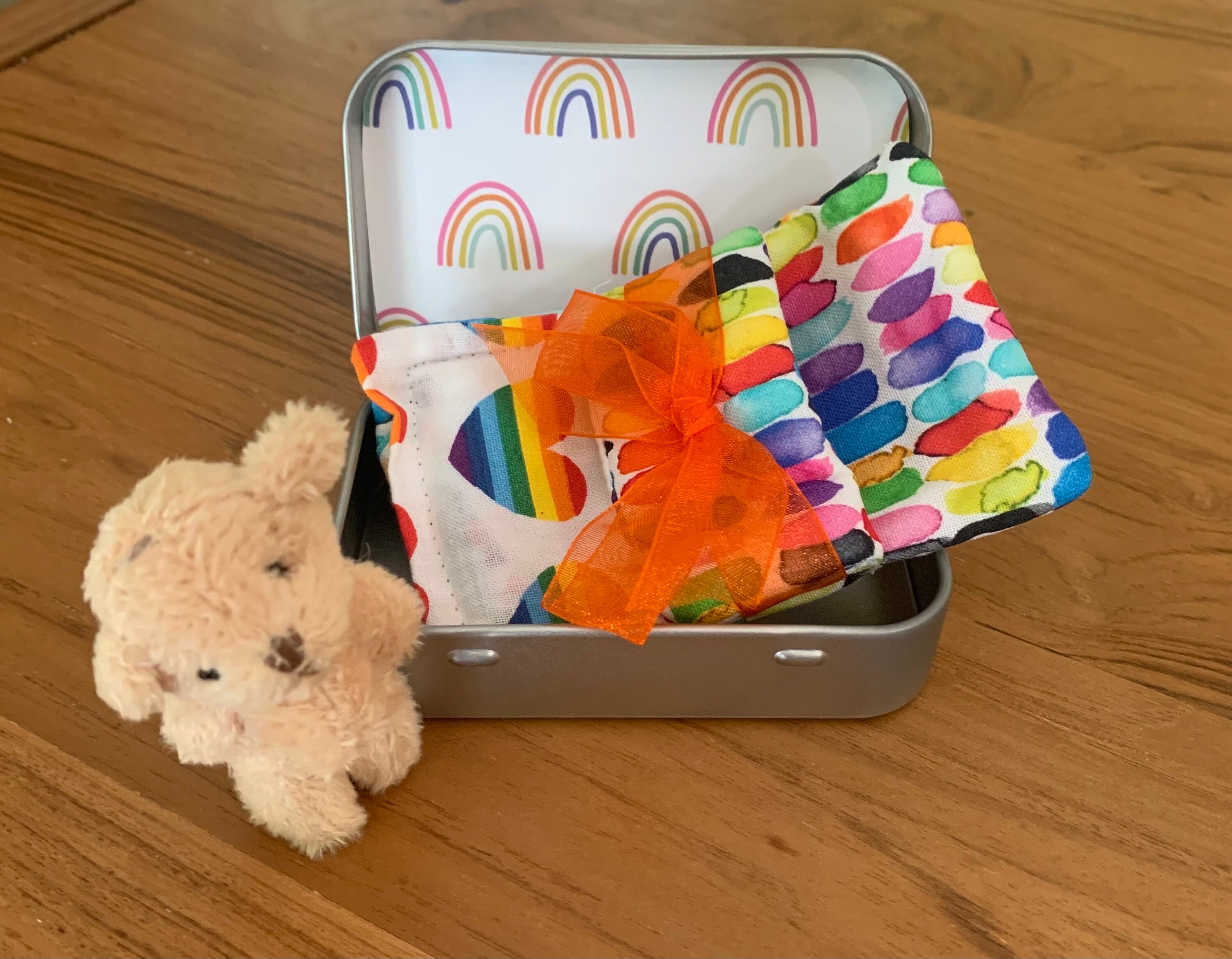 Rainbow Teddy Bear Discover The Rainbow With Pride Pocket Bear Embrace Love And Spread Support