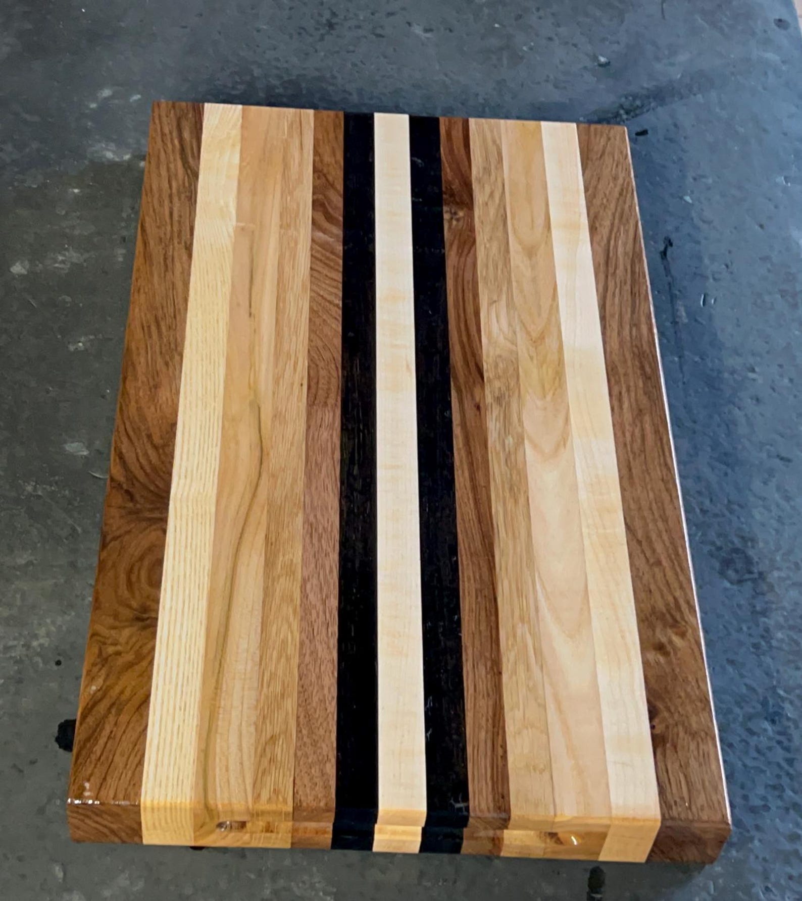 End Grain Chopping Board, Bog Oak, Walnut, Ash, Elm, Maple - Etsy