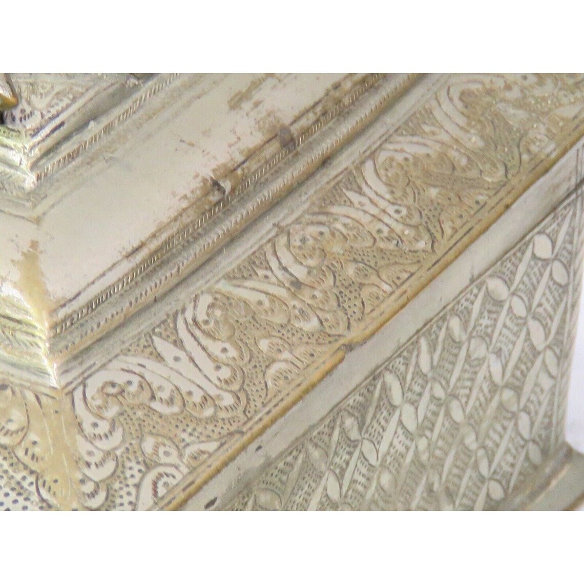 Antique Persian Qajar Islamic Brass Bronze Footed Casket Box - Etsy