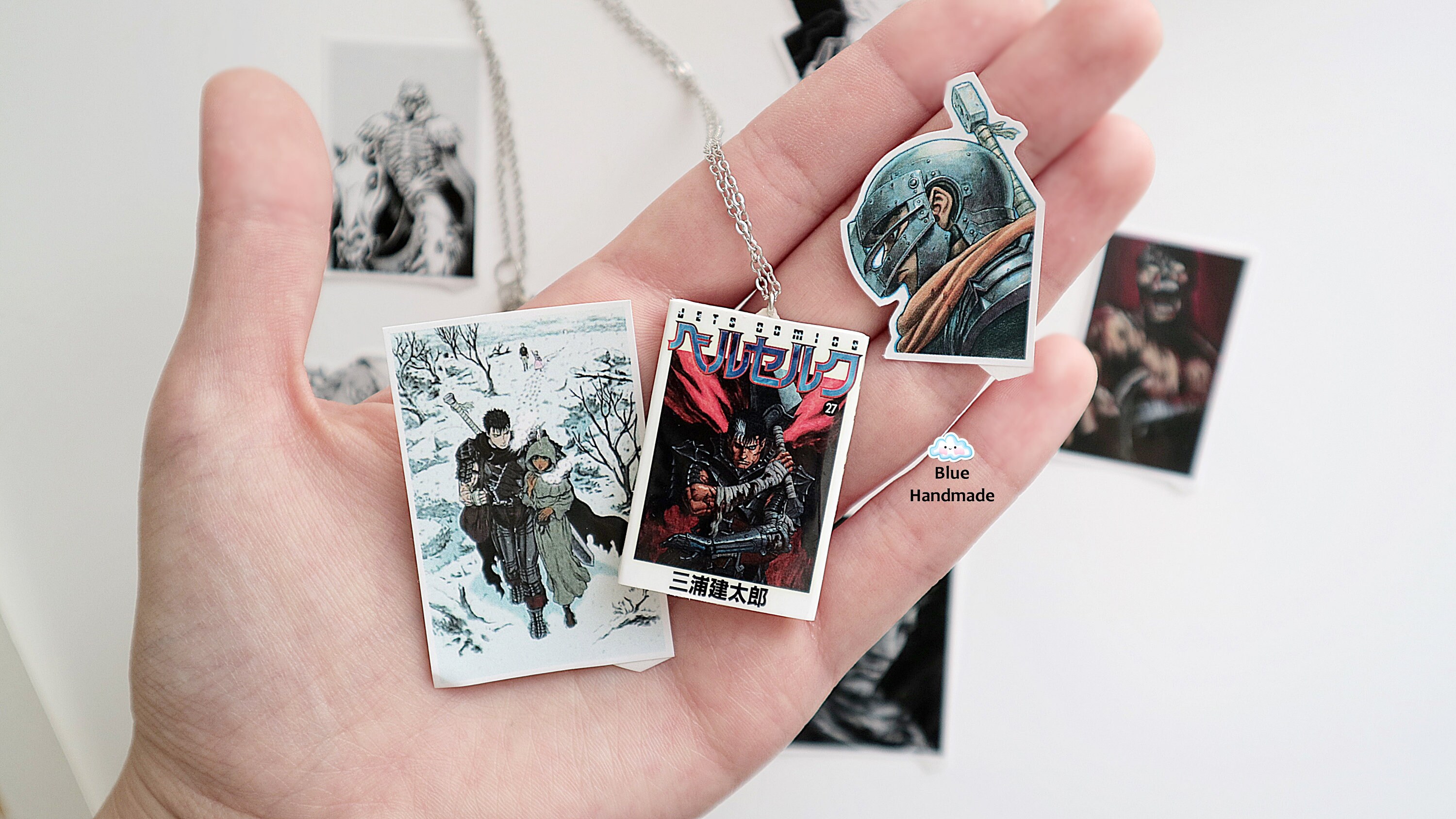 Custom Manga Cover Mini Manga Book Pin/keychain/necklace Custom Book ...
