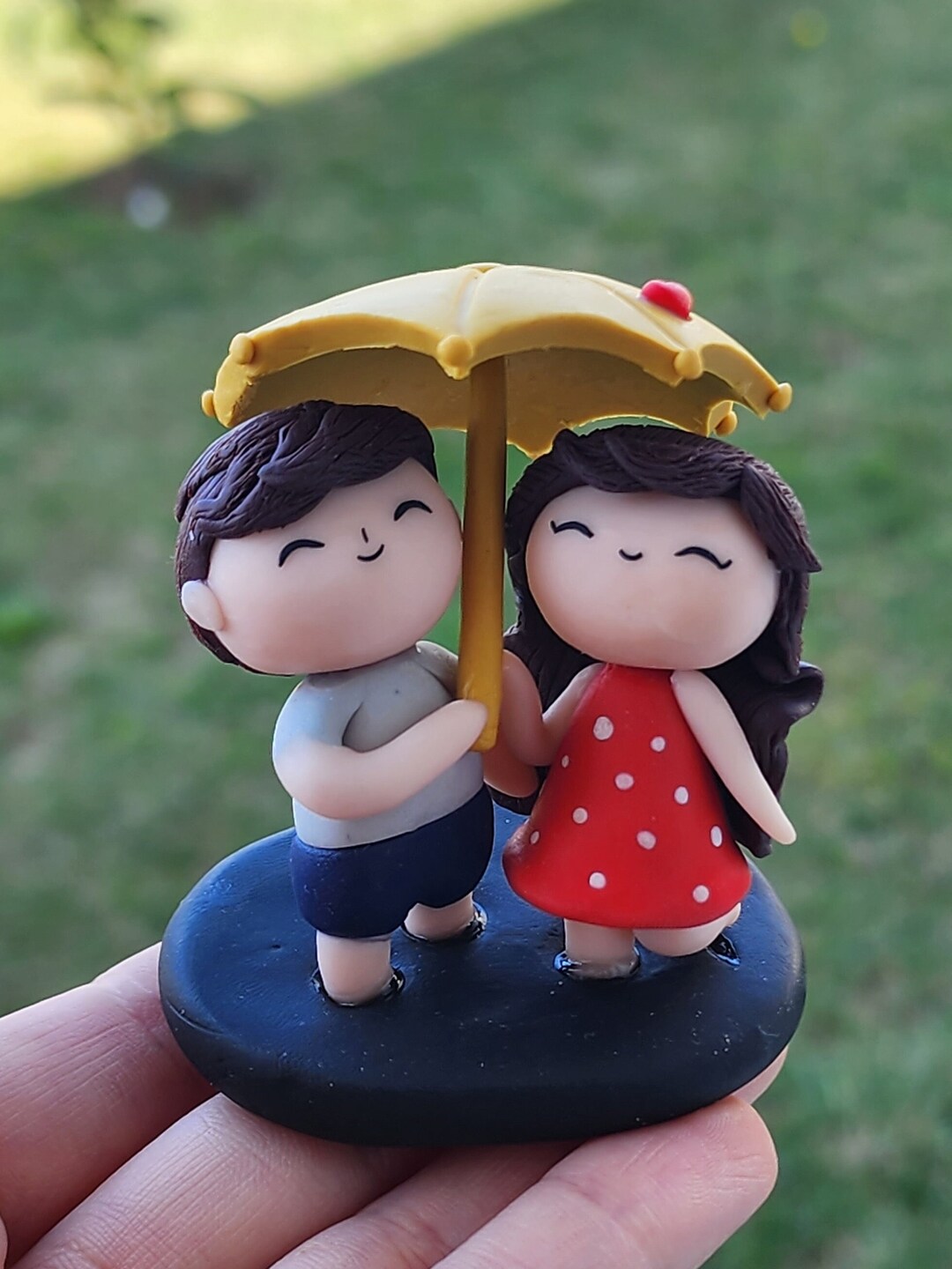 Boobie Cute Couple Mini Figure / Line Stickers Miniature / Couple Love ...