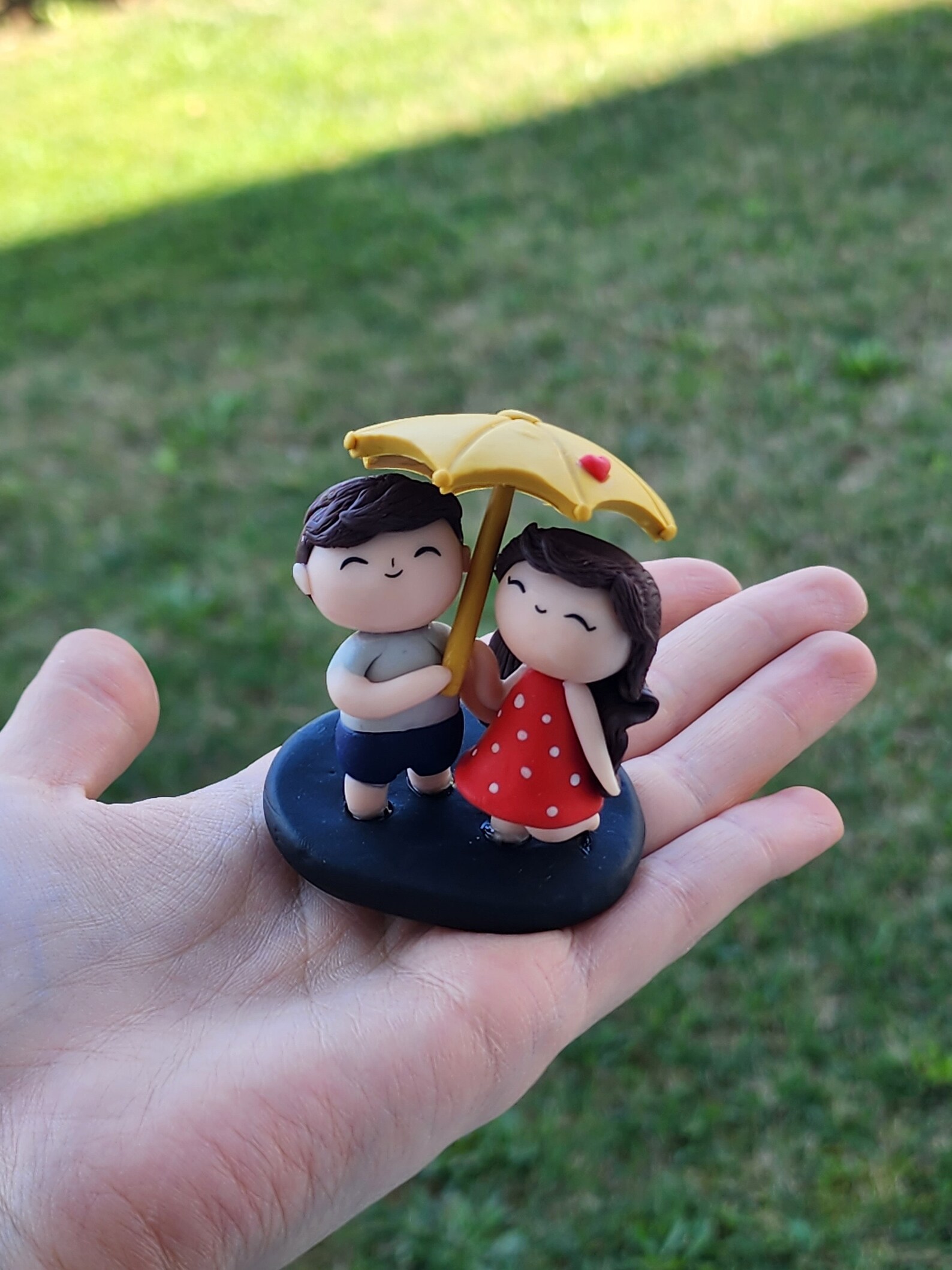 Boobie Cute Couple Mini Figure / Line Stickers Miniature / Couple Love ...
