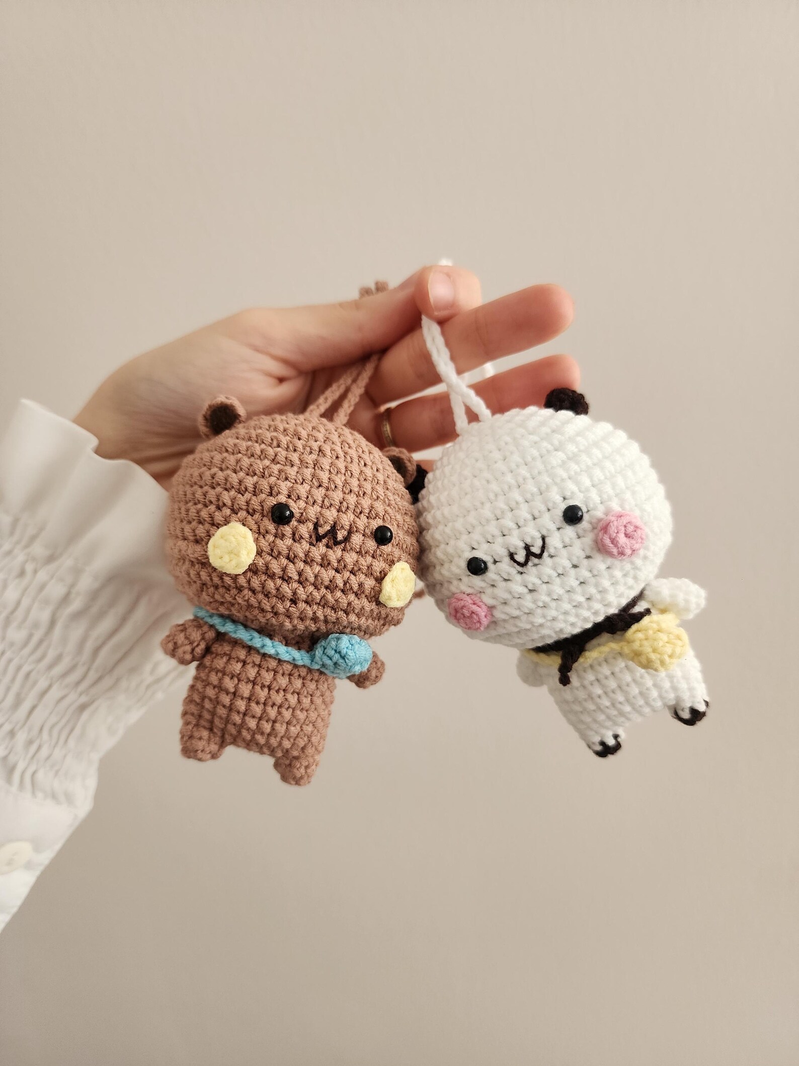 Bubu Dudu Teddy Bear Cute Bag Accessories Keychain - Etsy