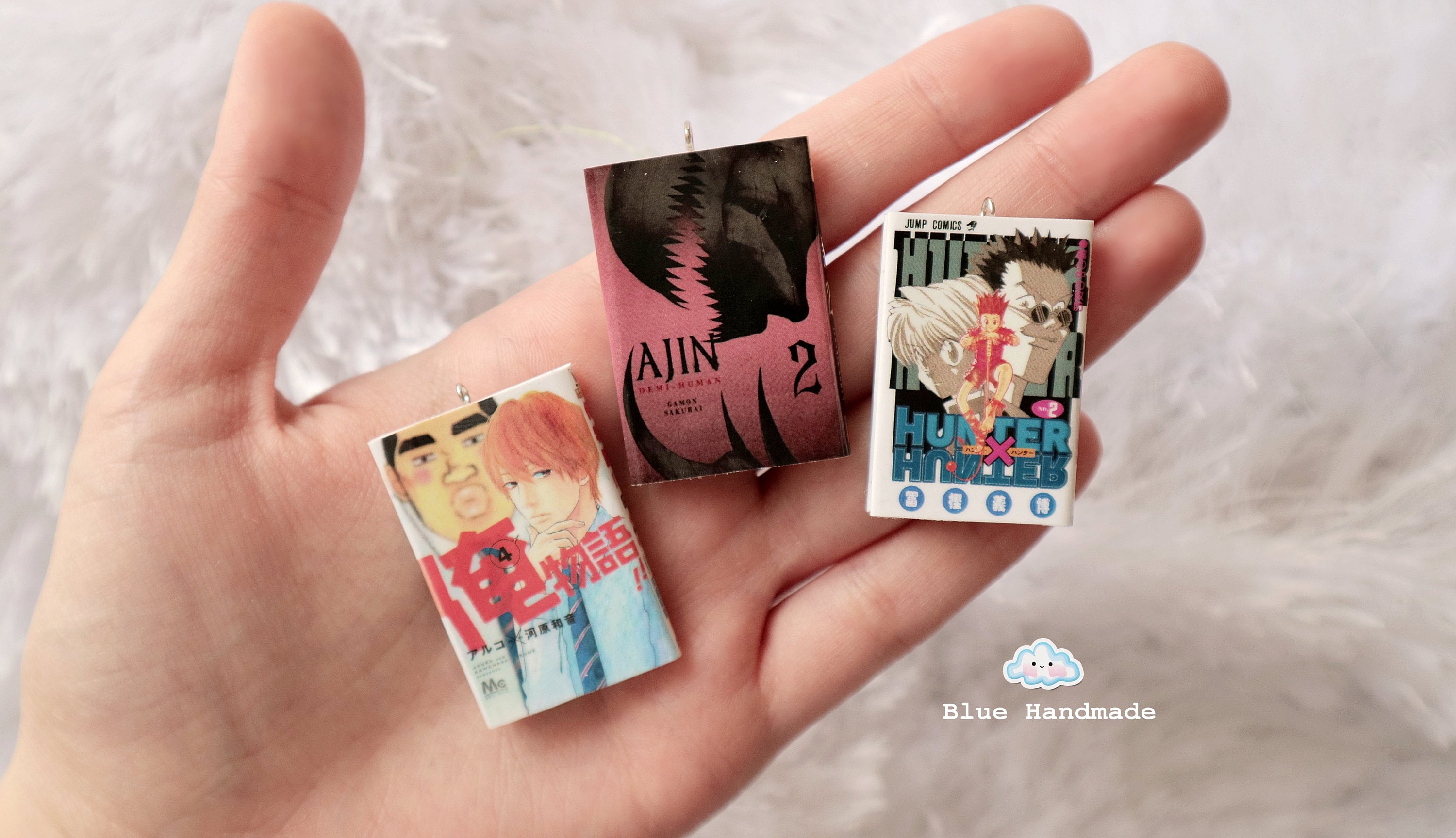 Custom Manga Cover - Mini Manga Book Pin/keychain/necklace - Custom ...