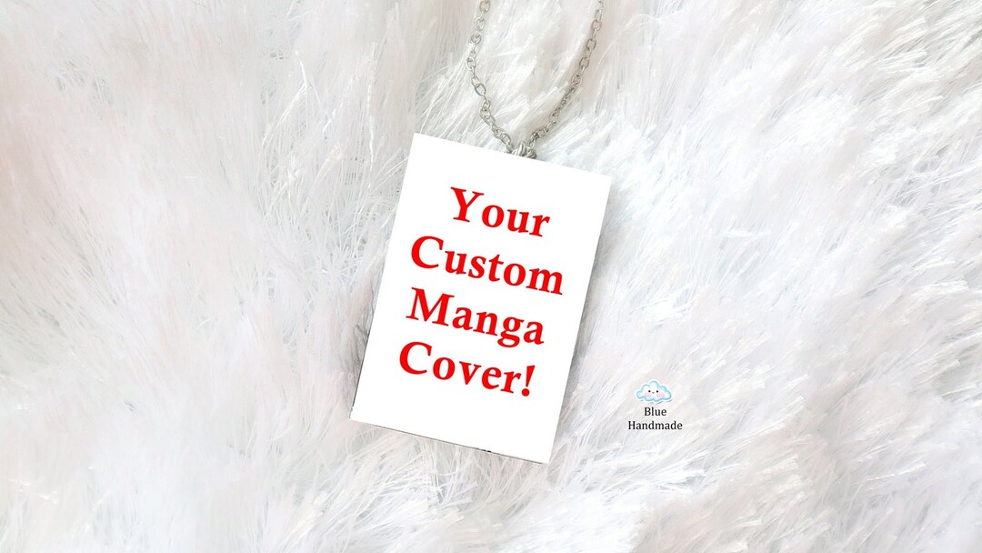 Custom Manga Cover - Mini Manga Book Pin/keychain/necklace - Custom ...