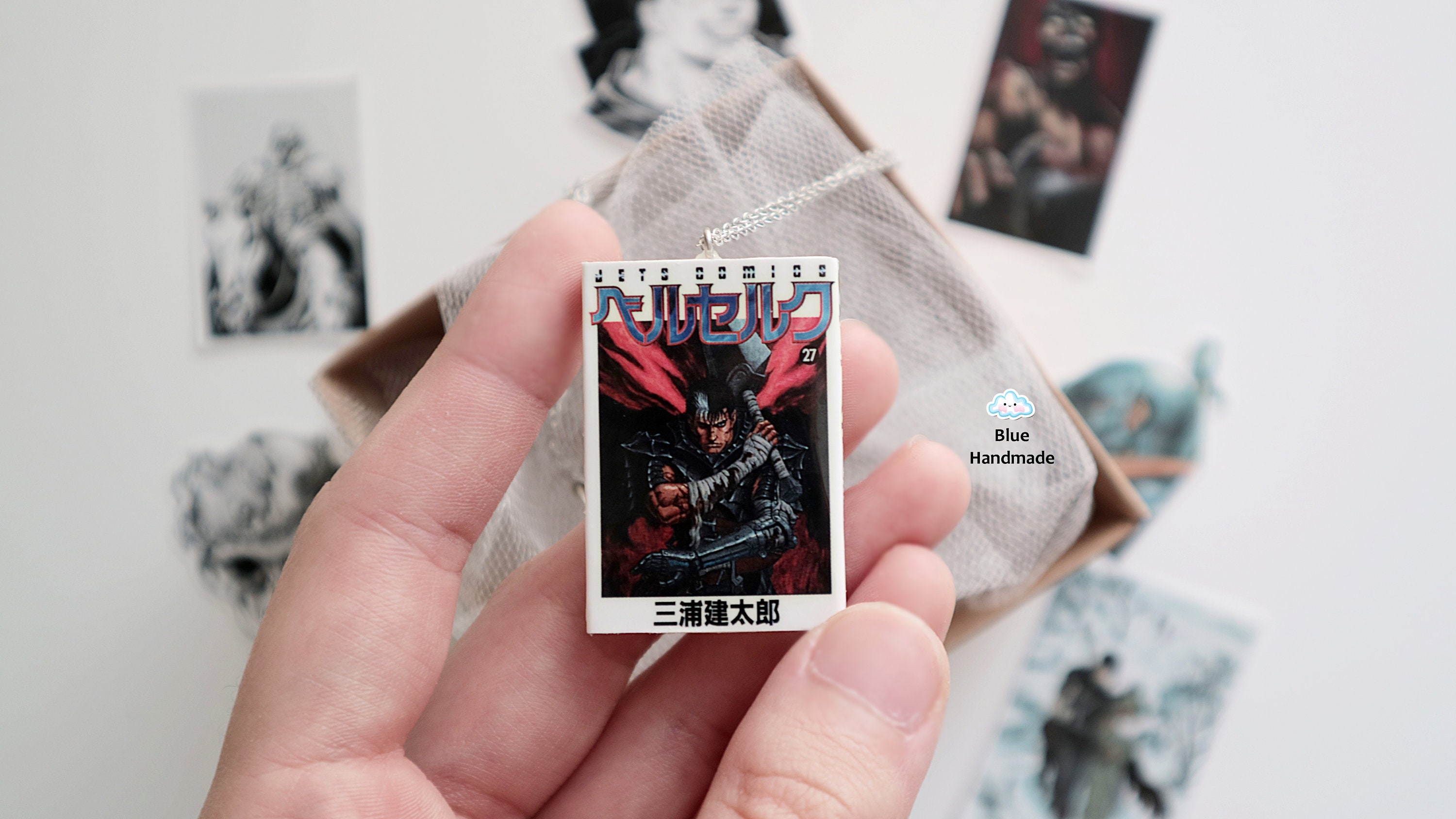 Custom Manga Cover - Mini Manga Book Pin/keychain/necklace - Custom ...