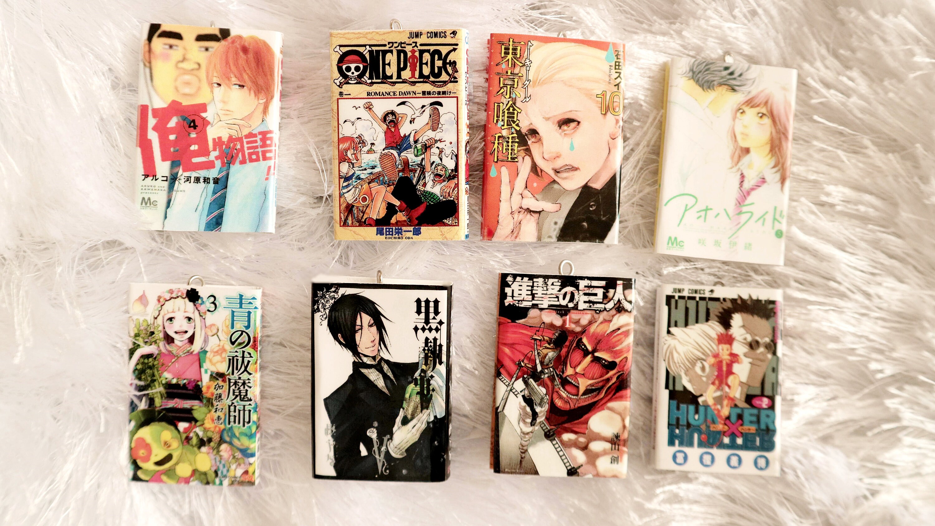 Custom Manga Cover Mini Manga Book Pin/keychain/necklace - Etsy