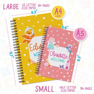 Notebooks for Kids, Personalized Notebook Kids, Back to School Gift ...