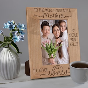 Mother's Day Gift, Personalized Photo Frame for Mom, Engraved Mom Frame ...