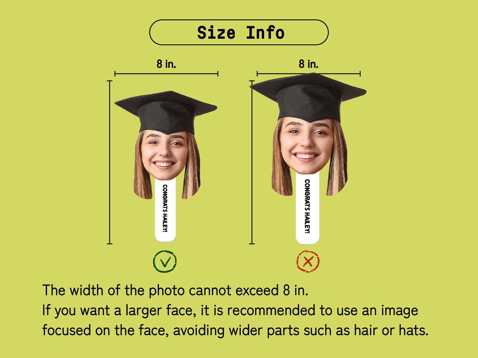 Custom Face Fans With Plastic Handle, Face on a Stick Waterproof ...