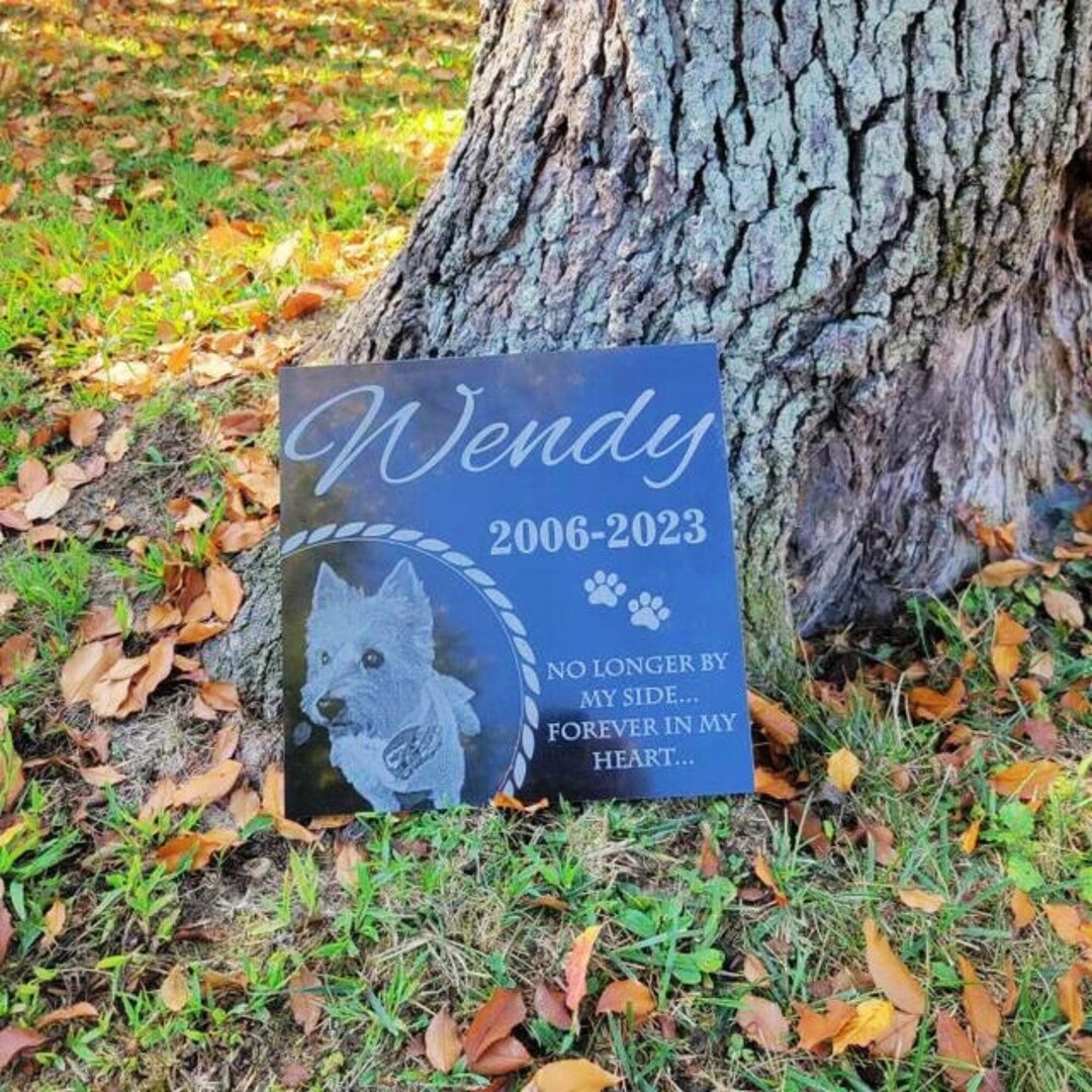 Pet Memorial Stone, Pet Memorial Gift, Dog Memorial Stone, Dog Grave ...
