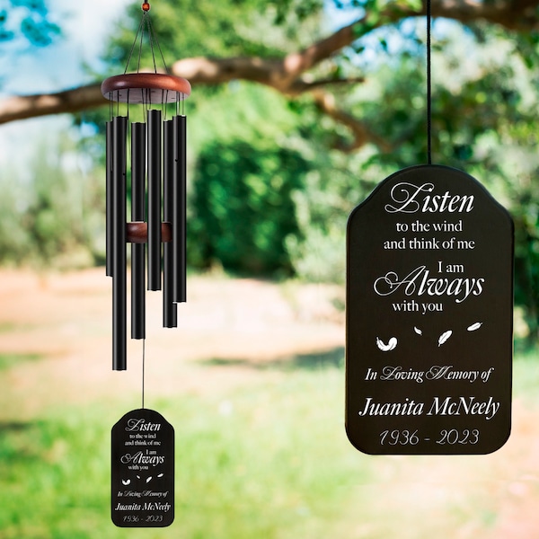 Personalized Memorial Wind Chimes Sympathy Gifts in Memory - 60+ Gift ...