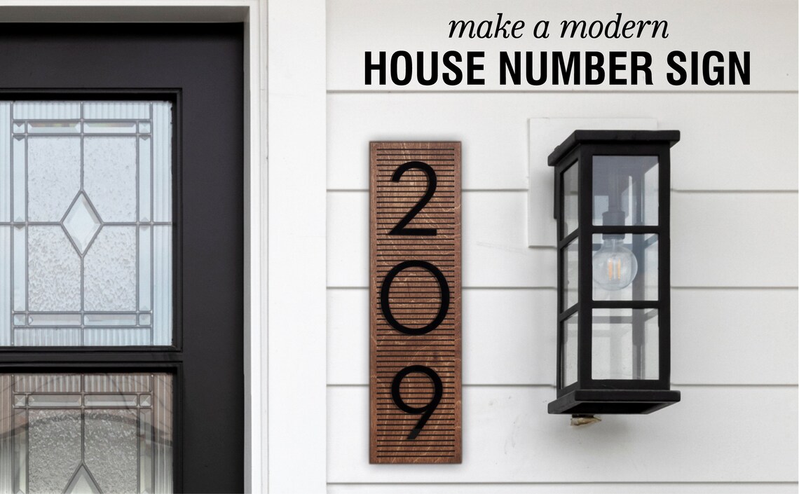 House Number Sign Address Sign Address Plaque House - Etsy