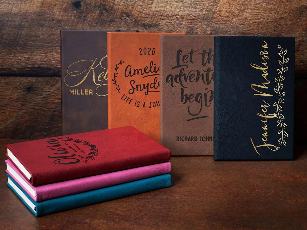 Personalized Leather Journal, Journals and Notebooks for Women, Custom ...