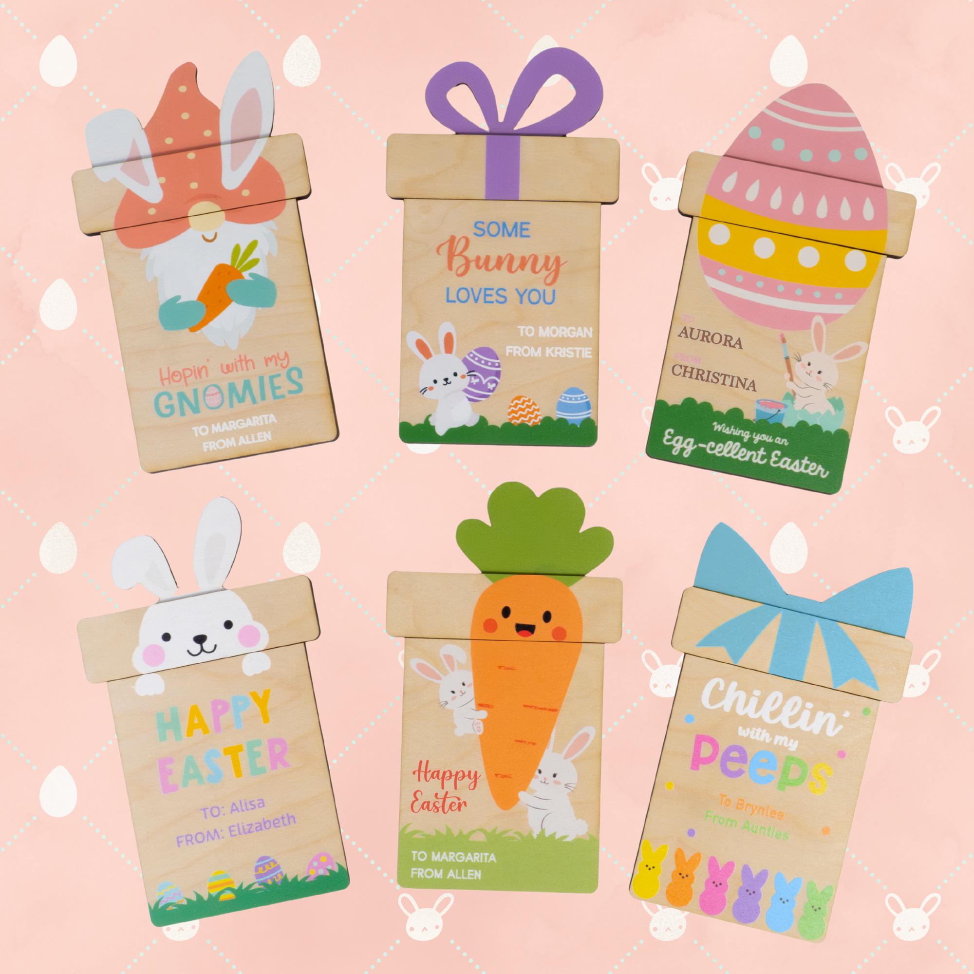 Easter Gift Card Holder Personalized, Easter Basket Stuffers, Custom ...