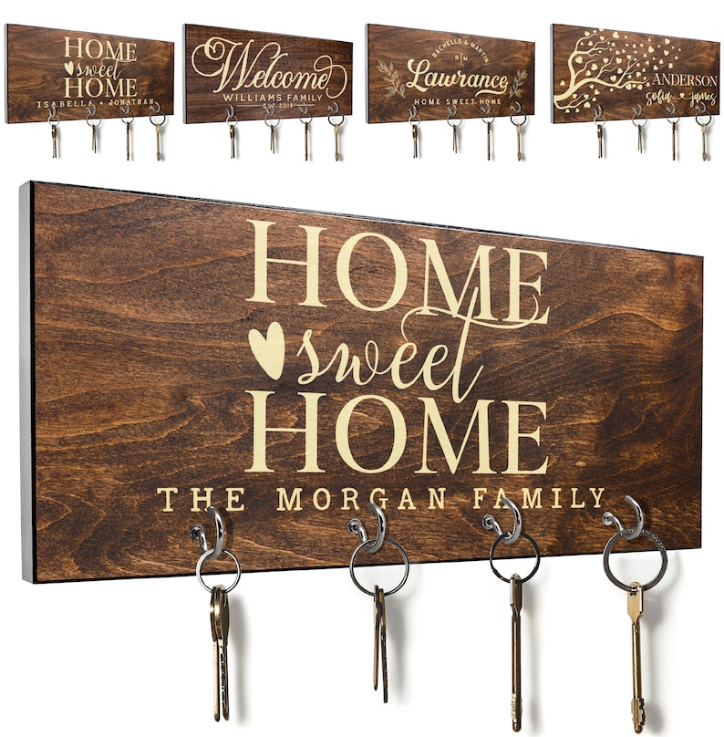 Key Holder for Wall, Closing Gift for Buyers, Personalized Key Holder ...