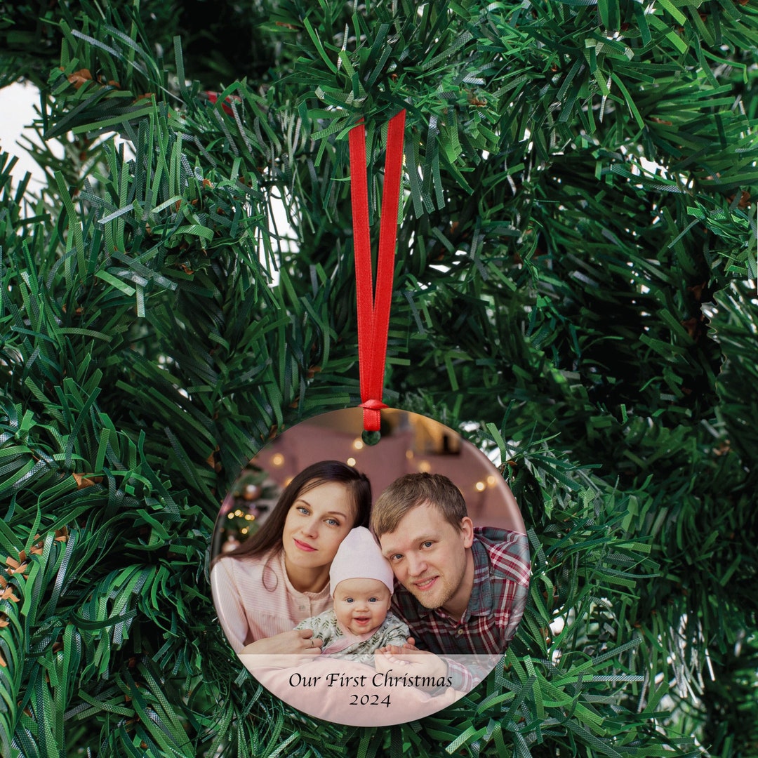 Custom Photo Ornament • Personalized Photo Christmas Ornament • Family ...