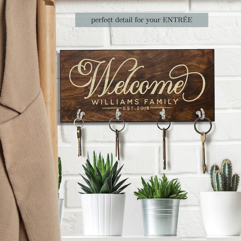 Key Holder for Wall Closing Gift for Buyers Personalized Key - Etsy