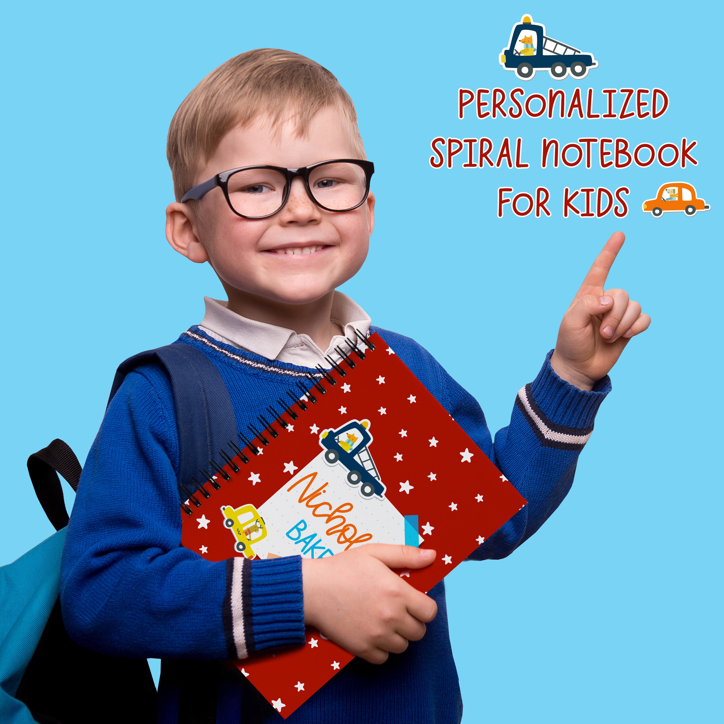 Notebooks for Kids, Back to School Gifts, Personalized Notebook Kids ...