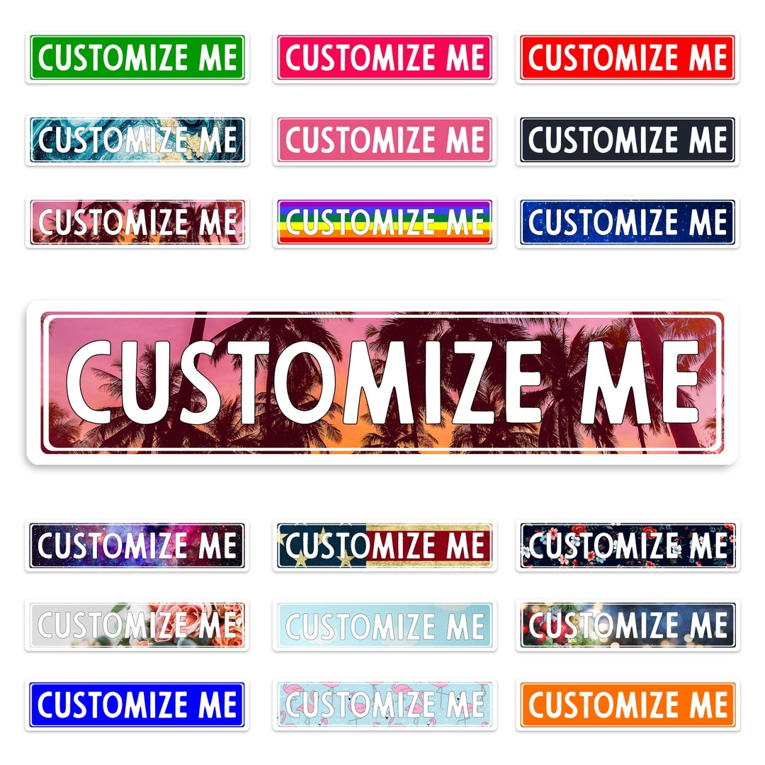 Custom Street Sign, Metal Street Sign, Personalized Street Sign, Make ...