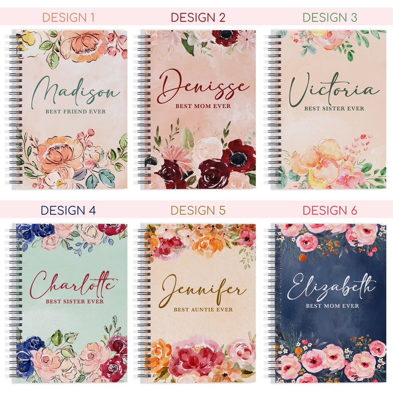 Personalized Notebook Spiral Notebook Journals and - Etsy