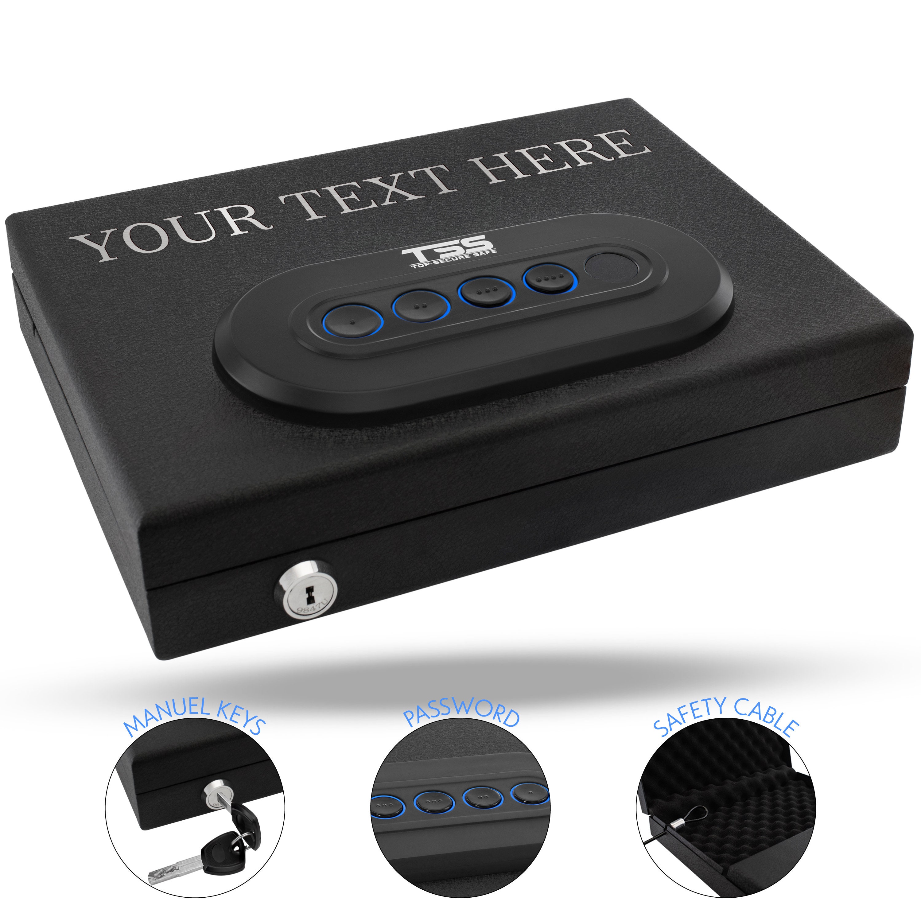 Gun Storage Box, Dad Birthday Gift, Husband Gift, Personalized Gun Safe ...