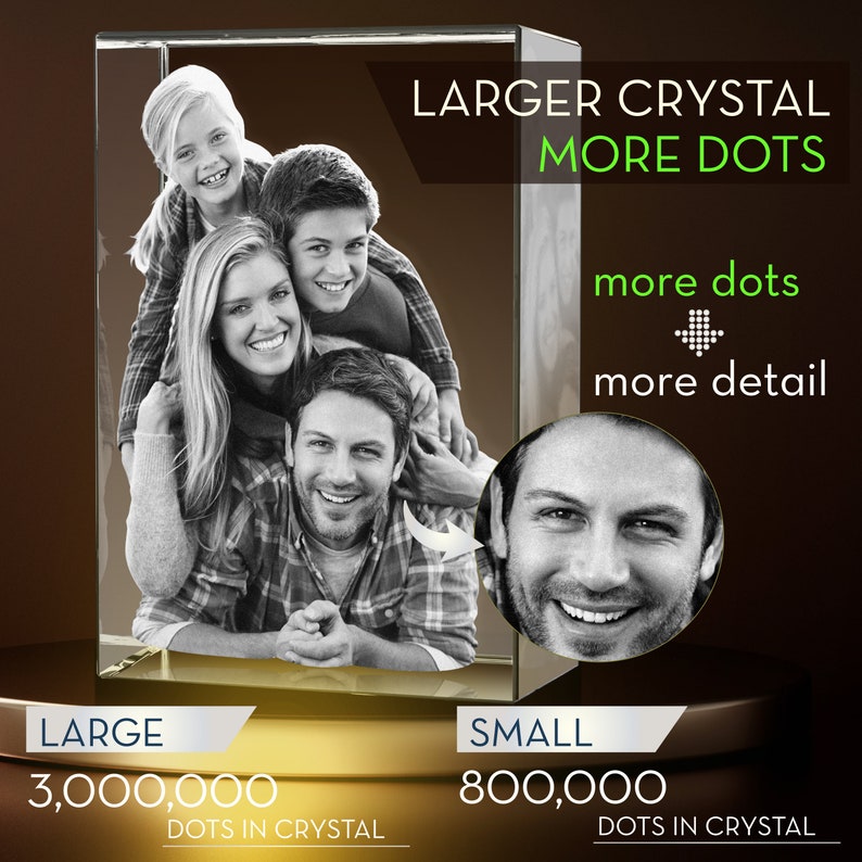 3D Tower (portrait) Crystal, Laser Engraved With Your Custom Photo ...