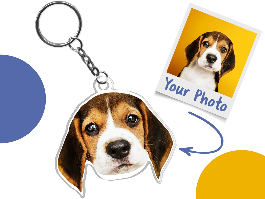 Custom Pet Keychain, Dog Keychain, Cat Keychain, Personalized Pet Photo ...