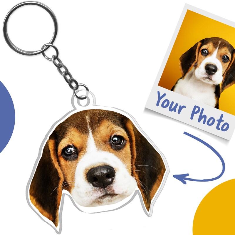 Custom Dog Keychain - Etsy