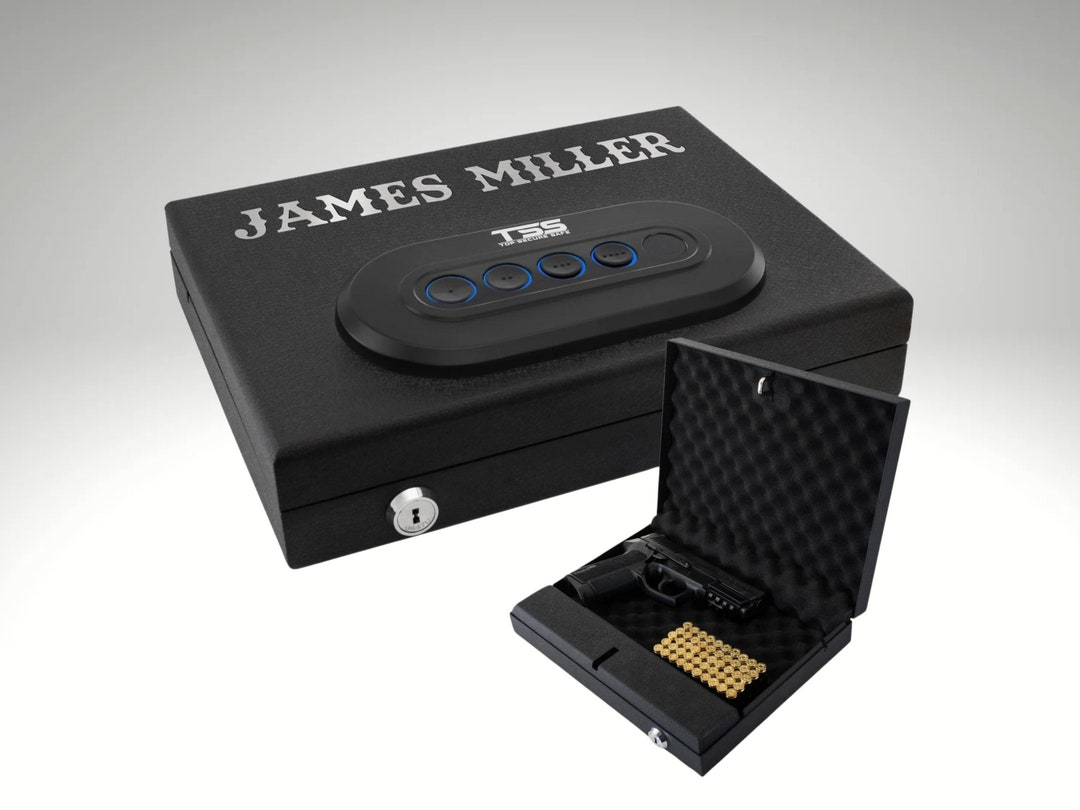 Gun Storage Box, Dad Birthday Gift, Husband Gift, Personalized Gun Safe ...